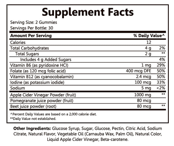 2x Skinny Apple Cider Vinegar 60ct Gummies – Wellum Health